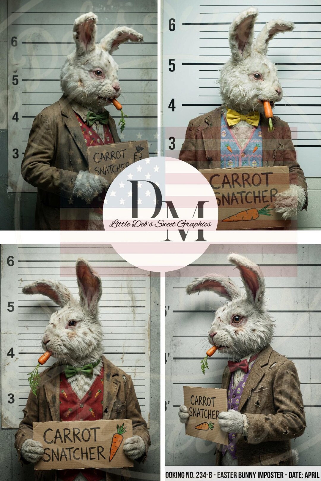 Drunk Looking Easter Bunny in Jail - Most Wanted Poster - Reward Bunny ...