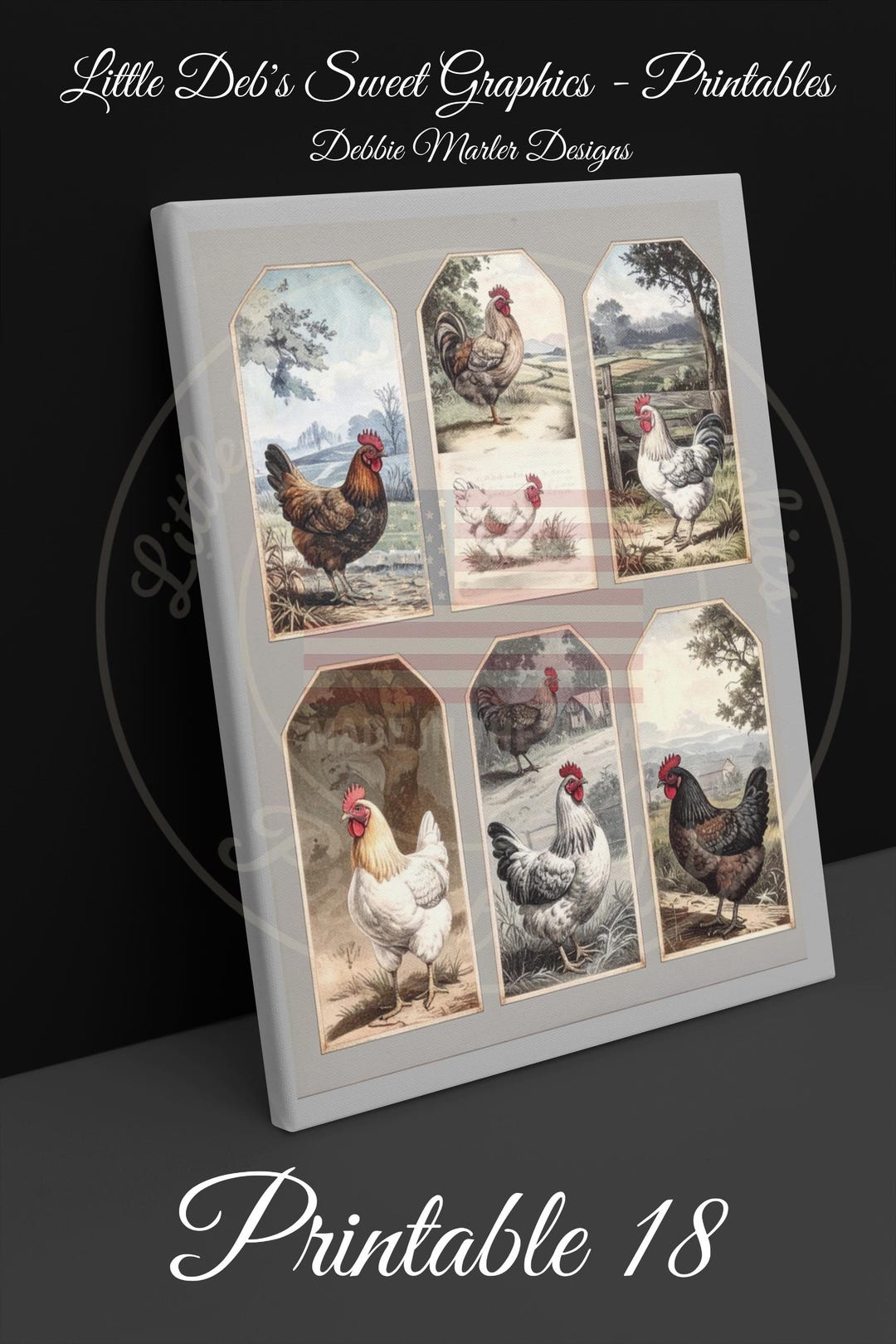 Chicken Farm Printable Hang Tags: Labels on Rice Paper, Photo Paper - Etsy