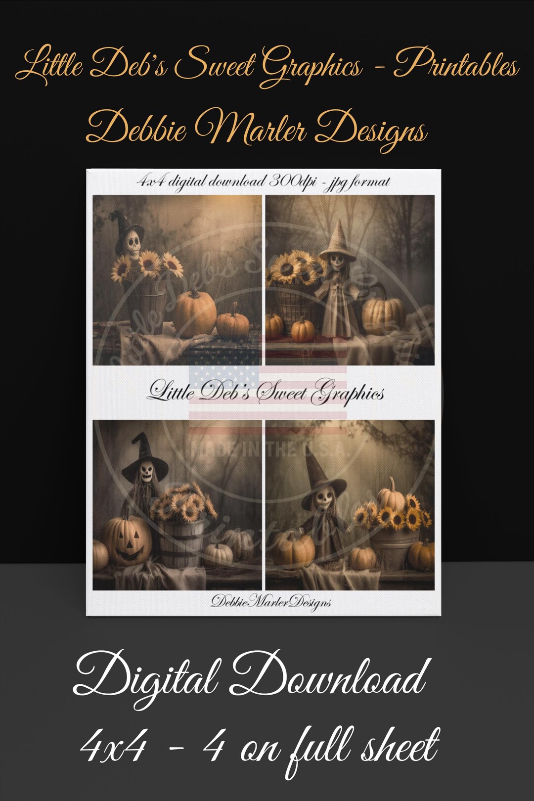 Primitive Farmhouse Pumpkin Fall Prints: Tier Tray Signs (digital ...
