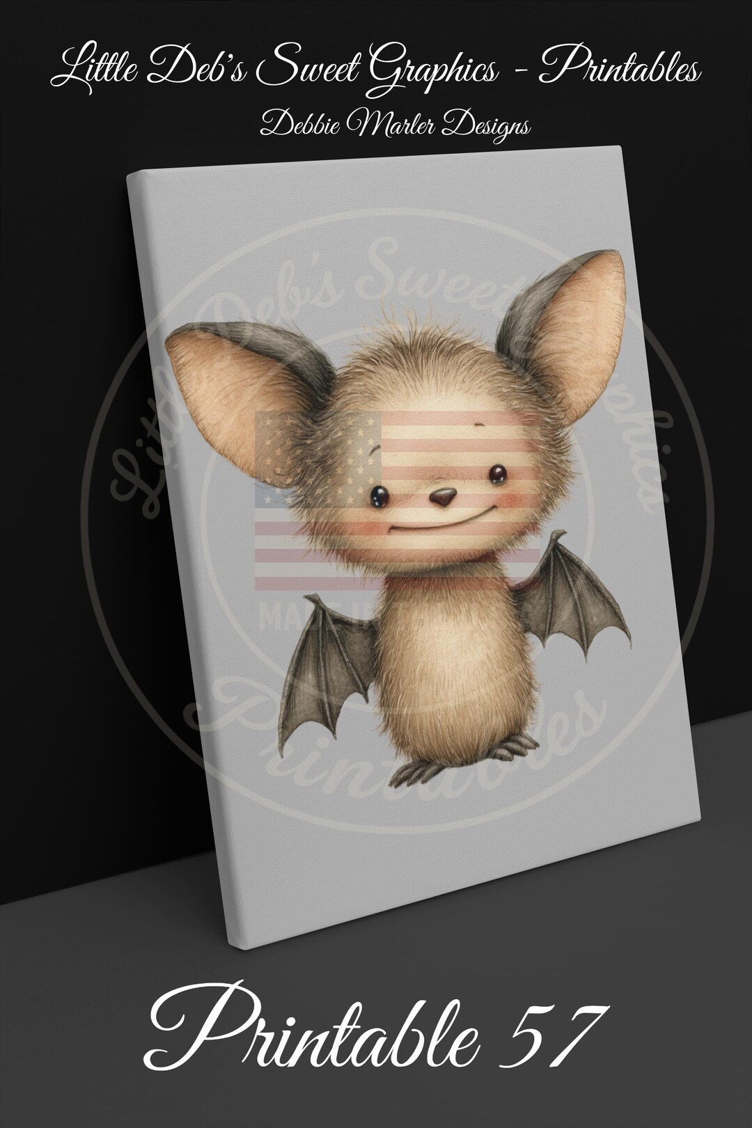 Halloween Bat Printable: Choose Your Paper - Photo, Rice, Canvas - Etsy