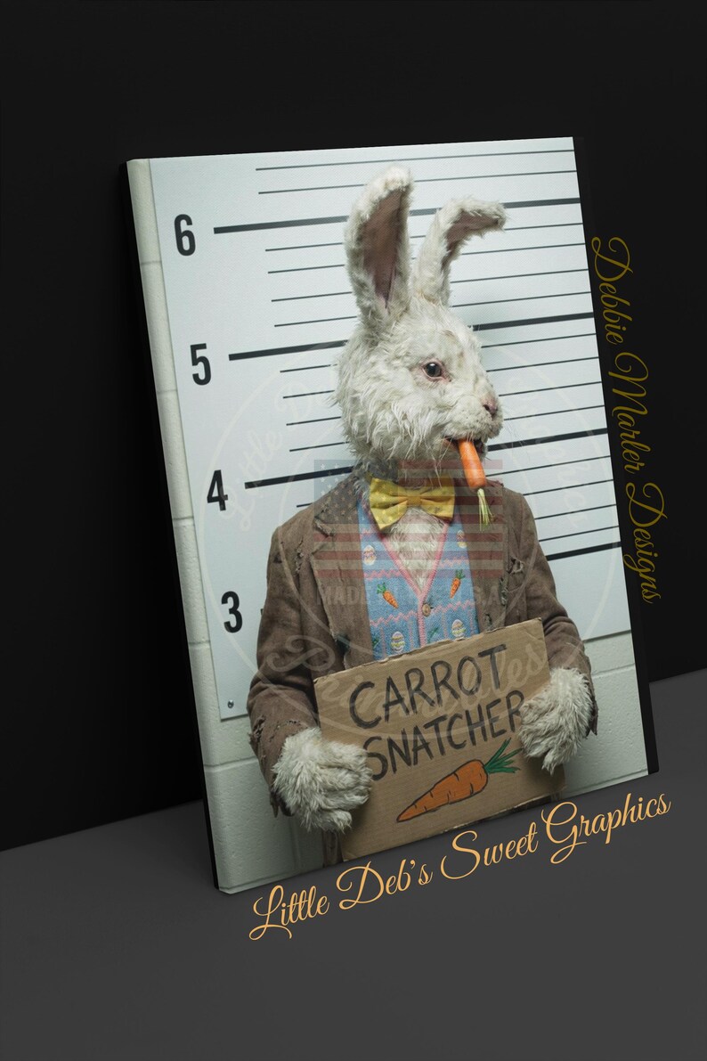 Drunk Looking Easter Bunny in Jail - Most Wanted Poster - Reward Bunny ...