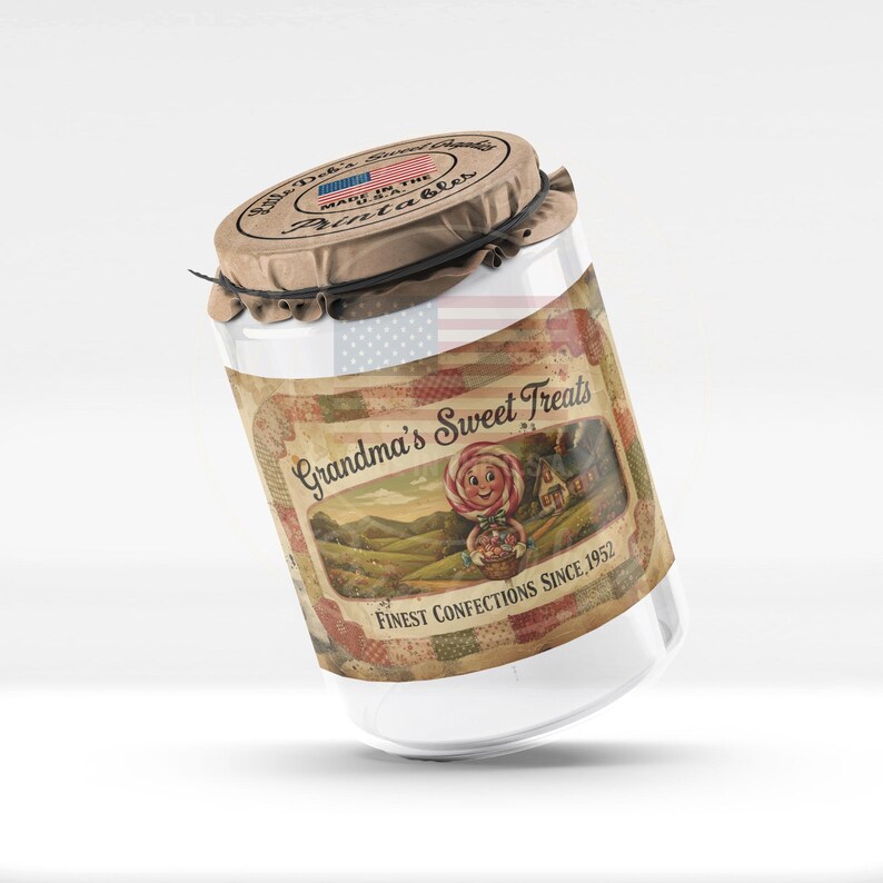 Farmhouse Whimsical Sweet Candy Treats Valentine's Day Labels - Jar ...