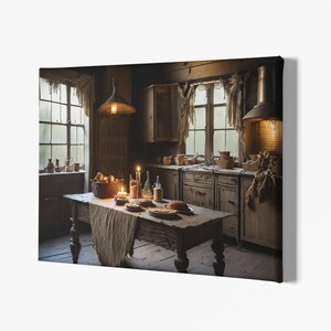 Prim Kitchen 23 Canvas Print Artwork by Debbiemarlerdesigns Primitive ...