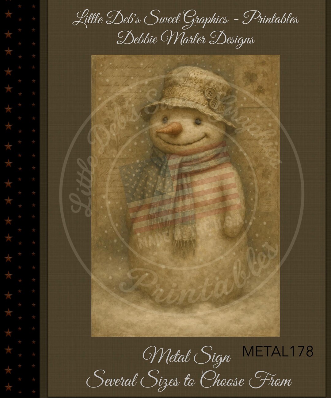 Primitive Snowman Metal Sign – Country Christmas Decor - Etsy