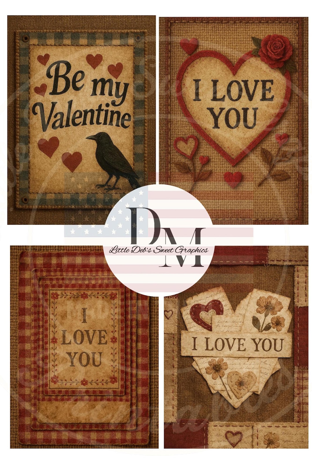 Primitive Farmhouse Valentine's Day Labels - Printable Jar & Tin Set ...
