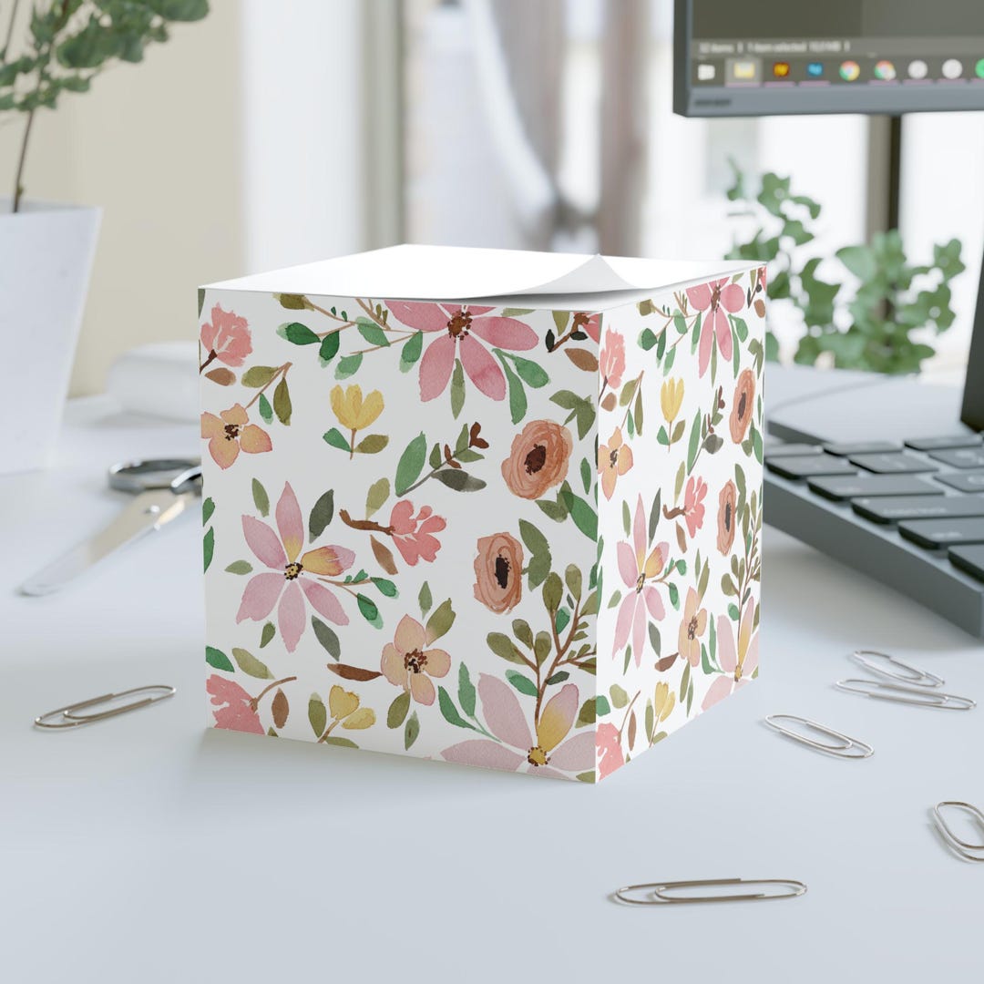 Pretty Pink Note Cube - Etsy