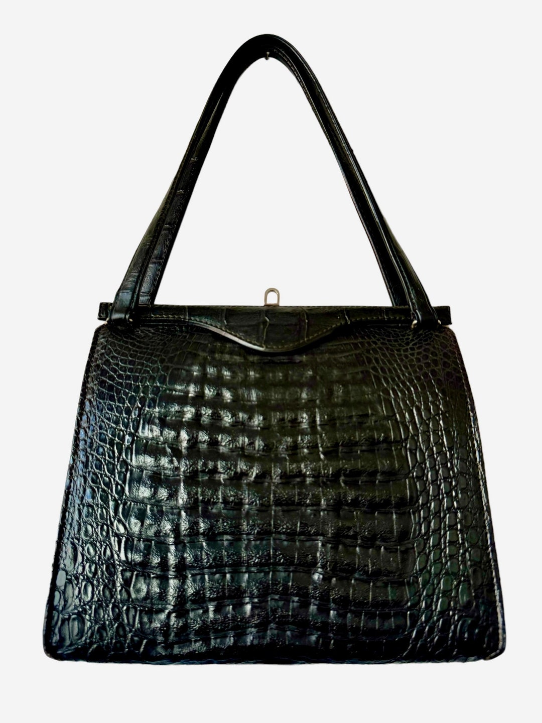 Stunning Vintage 1950s-1960s Top Handle Clasp Bag - Etsy