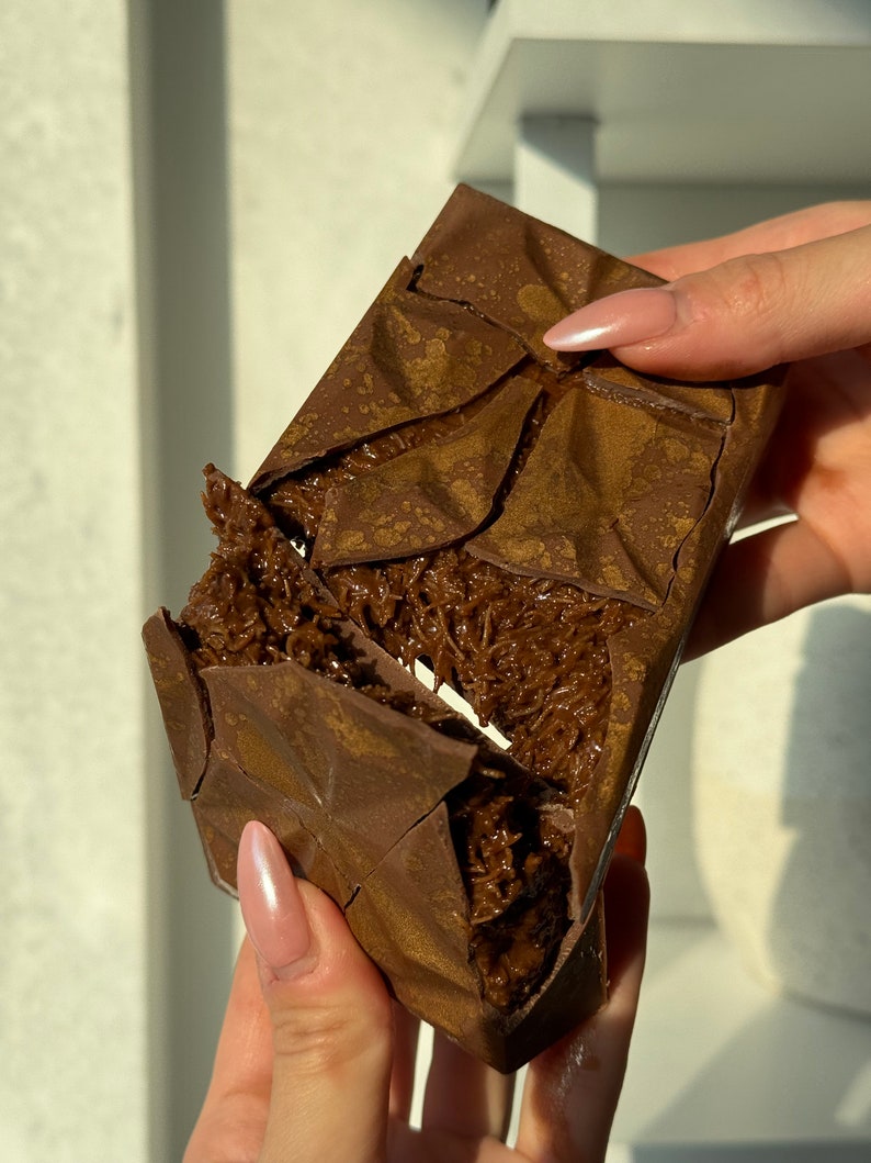 Nutella Hazelnut Kataifi Chocolate Bar Viral Dubai Chocolate Bar Filled ...