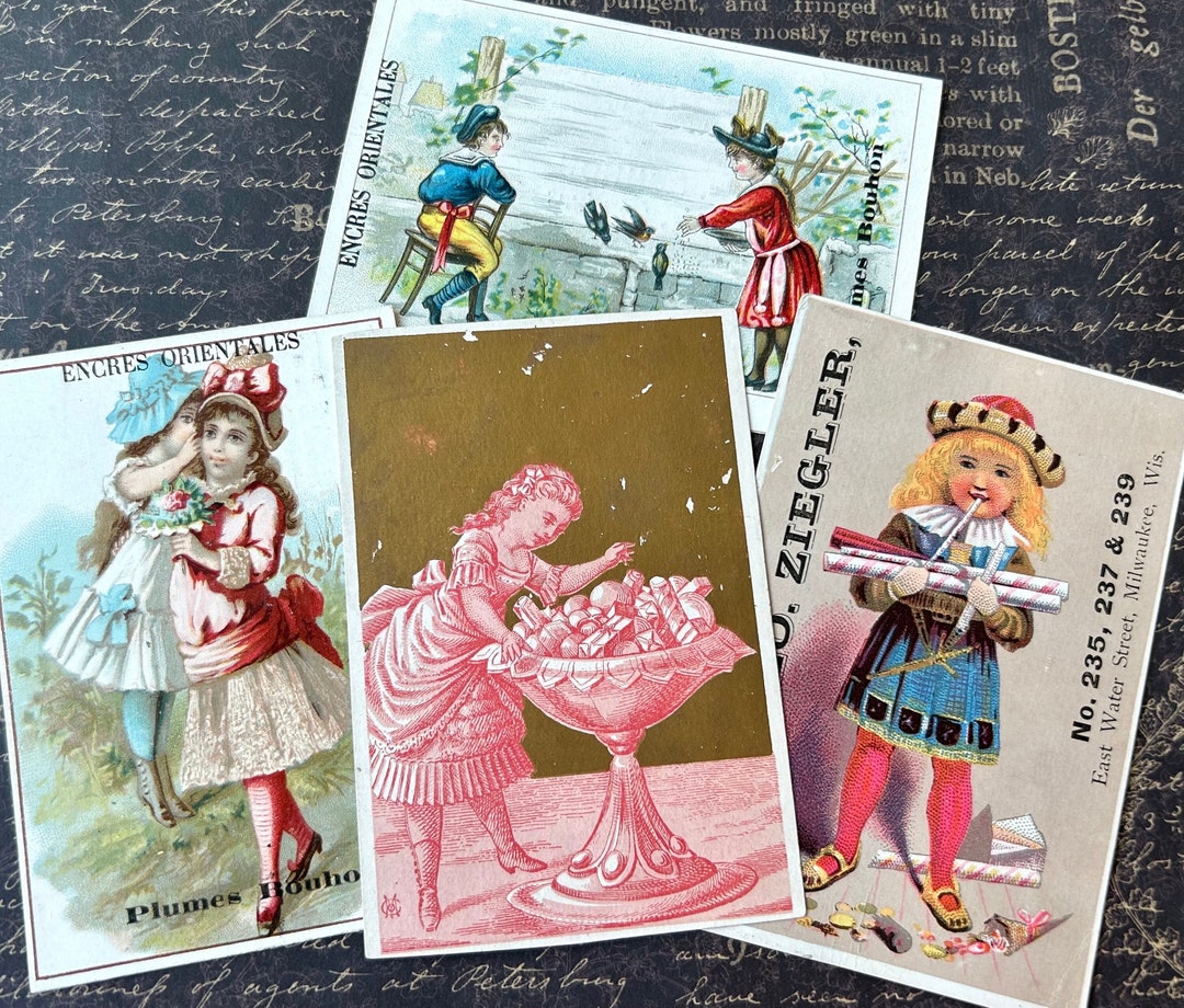 Victorian Trade Cards Confectionery Candy Confectioner Children Junk ...