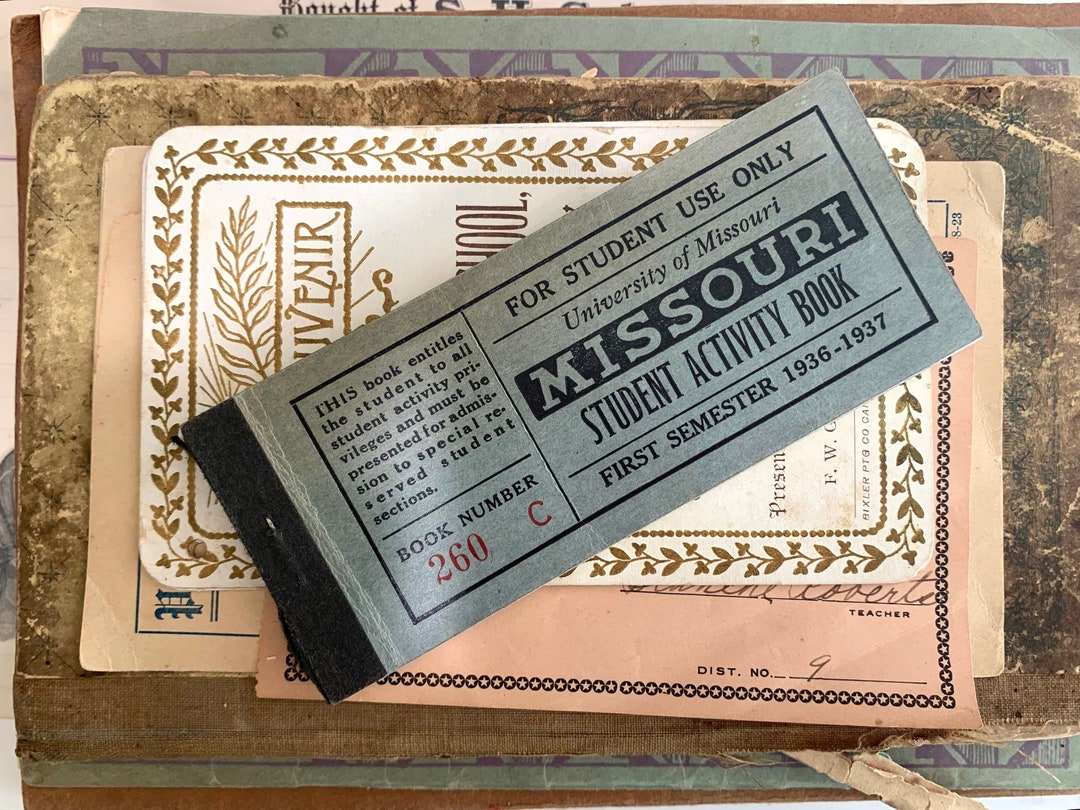 University of Missouri Student Activity Book Tickets Football Season ...