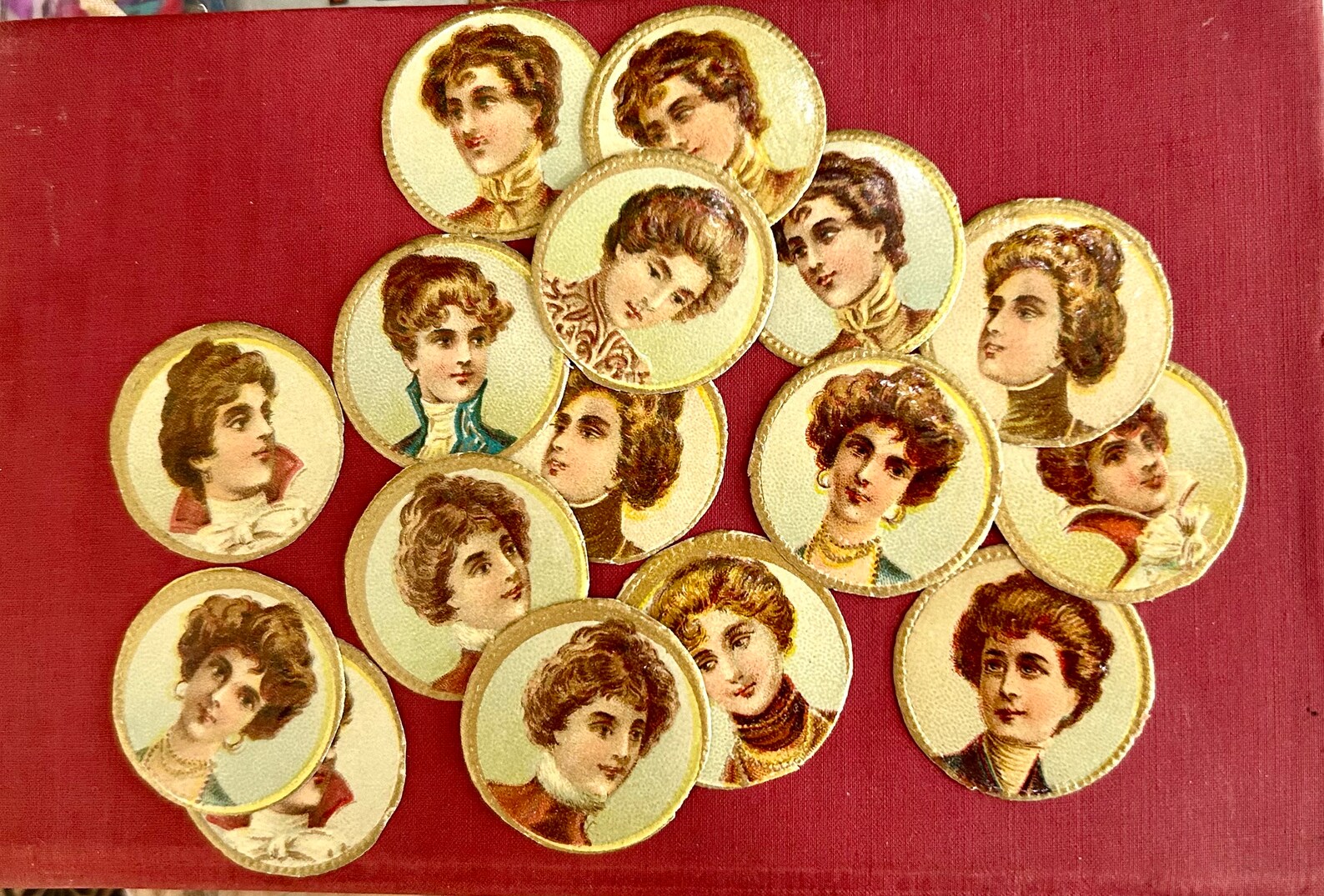 Edwardian Ladies Gibson Girls Antique Embossed Die Cut Scraps Lot Junk ...