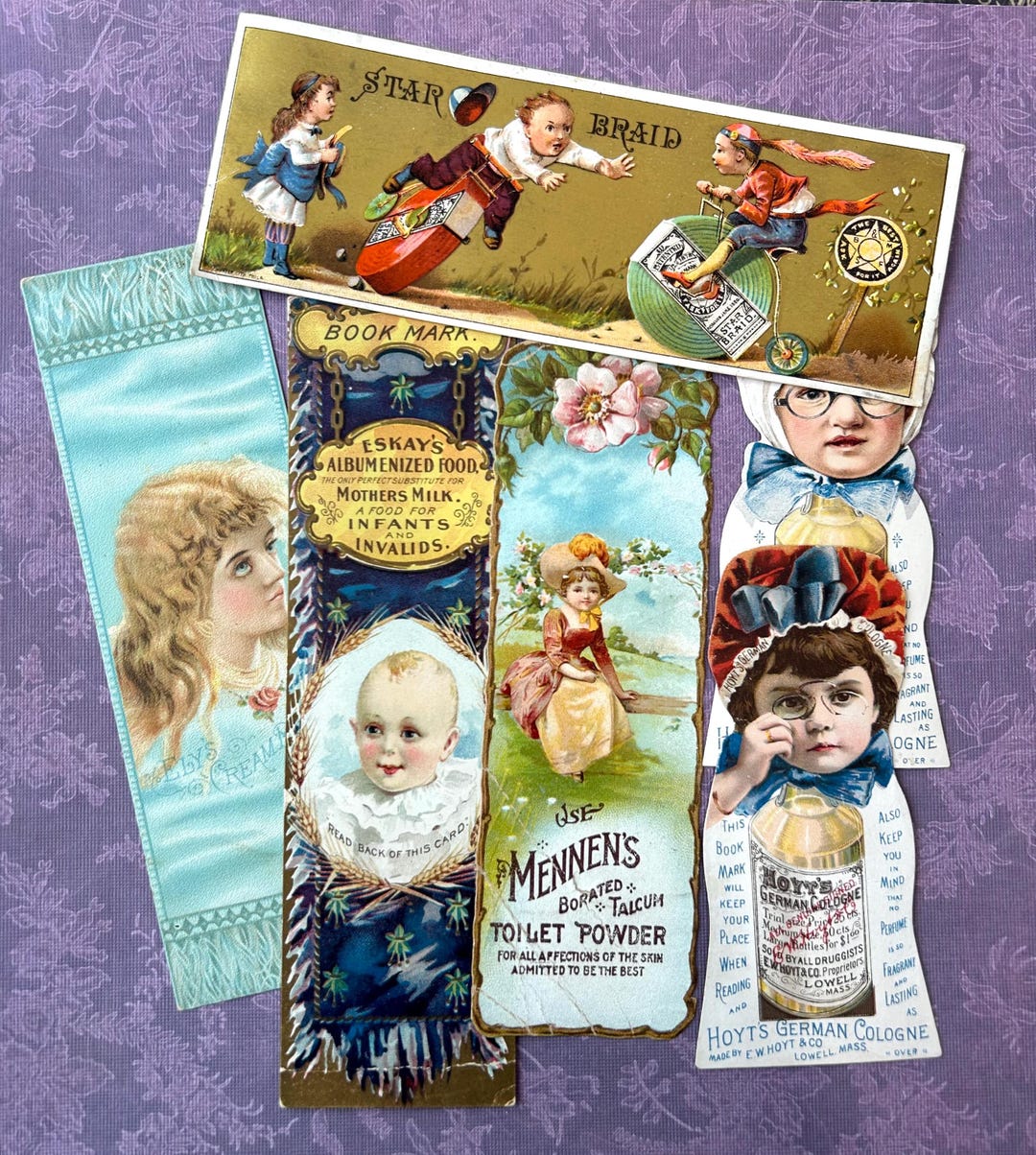 Victorian Trade Cards Advertising Bookmarks Scrappy Junk Journal ...