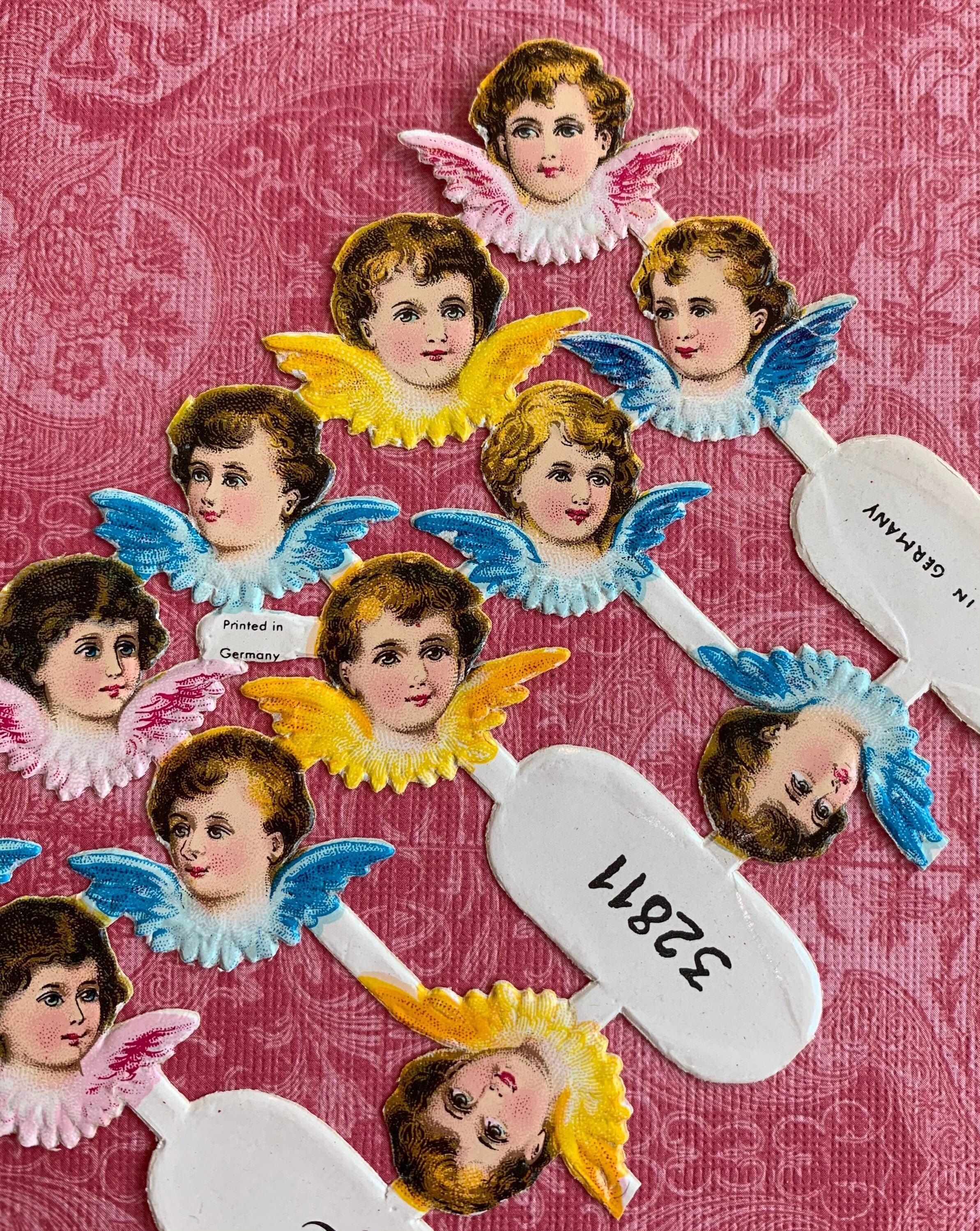 Angels and Flowers Children NEW 4 Pages of Cut Outs from Germany ...
