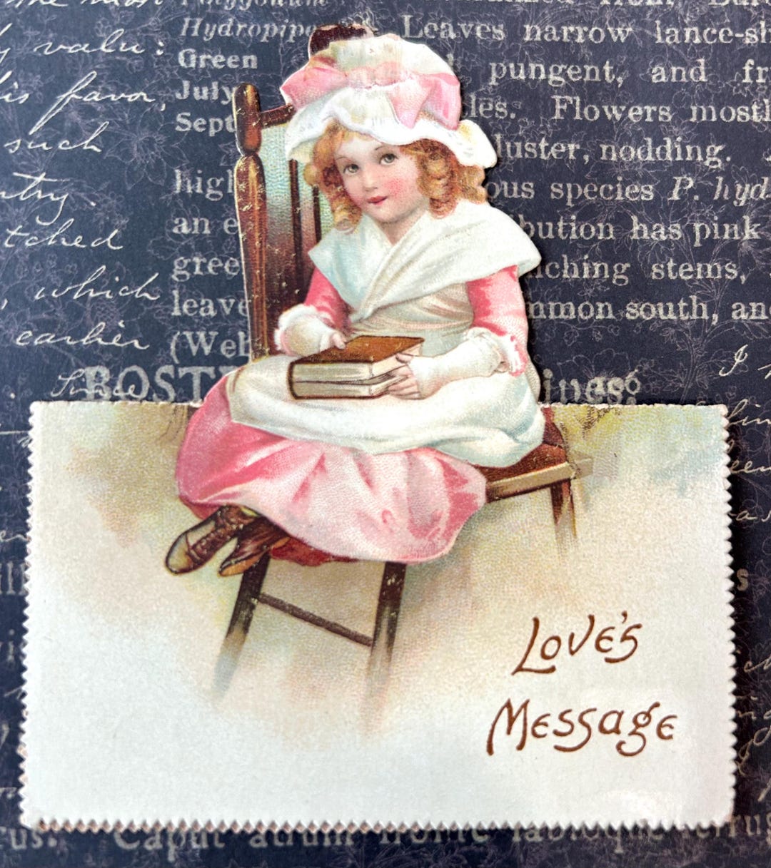 Victorian Die Cut Valentine by Ellen Clapsaddle Stand up Circa 1900 ...