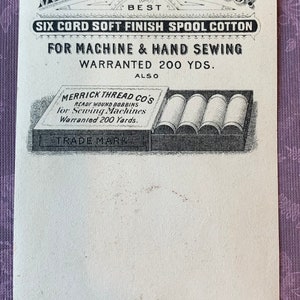 Victorian Trade Card Merrick Thread Children Brother Sister Vintage ...