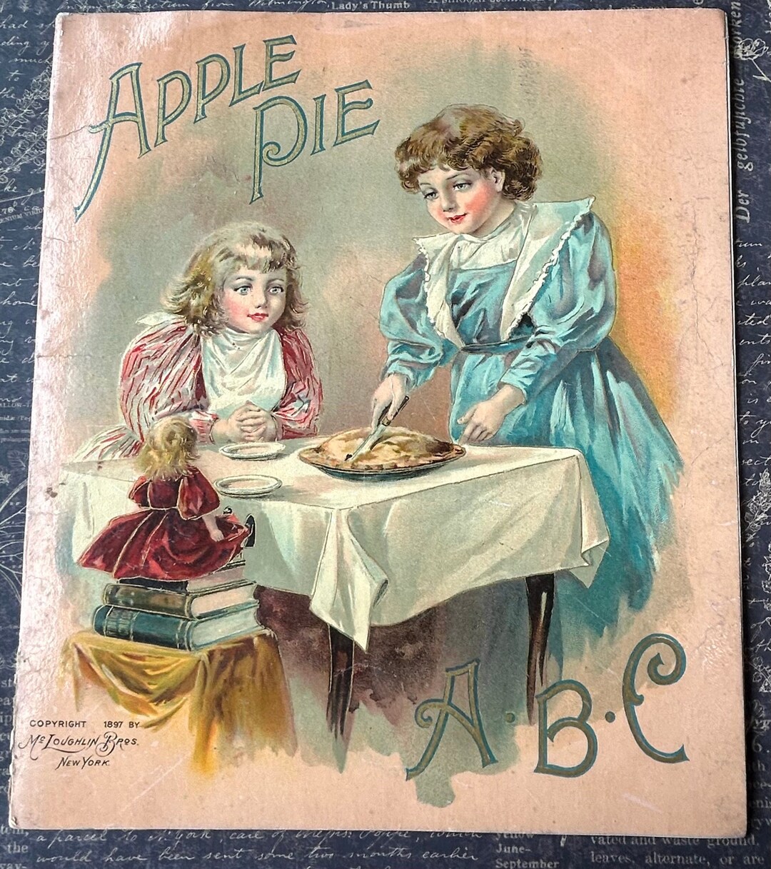 Antique Children's Book Apple Pie ABC Illustrated Alphabet Stories ...
