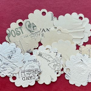 Victorian Gift Tags Made From Antique Postcards Ephemera OOAK Altered ...