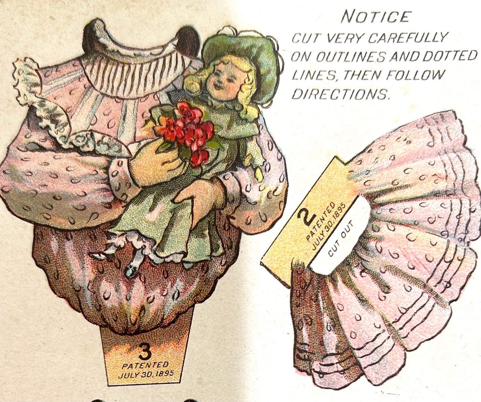 Victorian Advertising Paper Doll Jaynes Tonic Quack Medicine Girl With ...