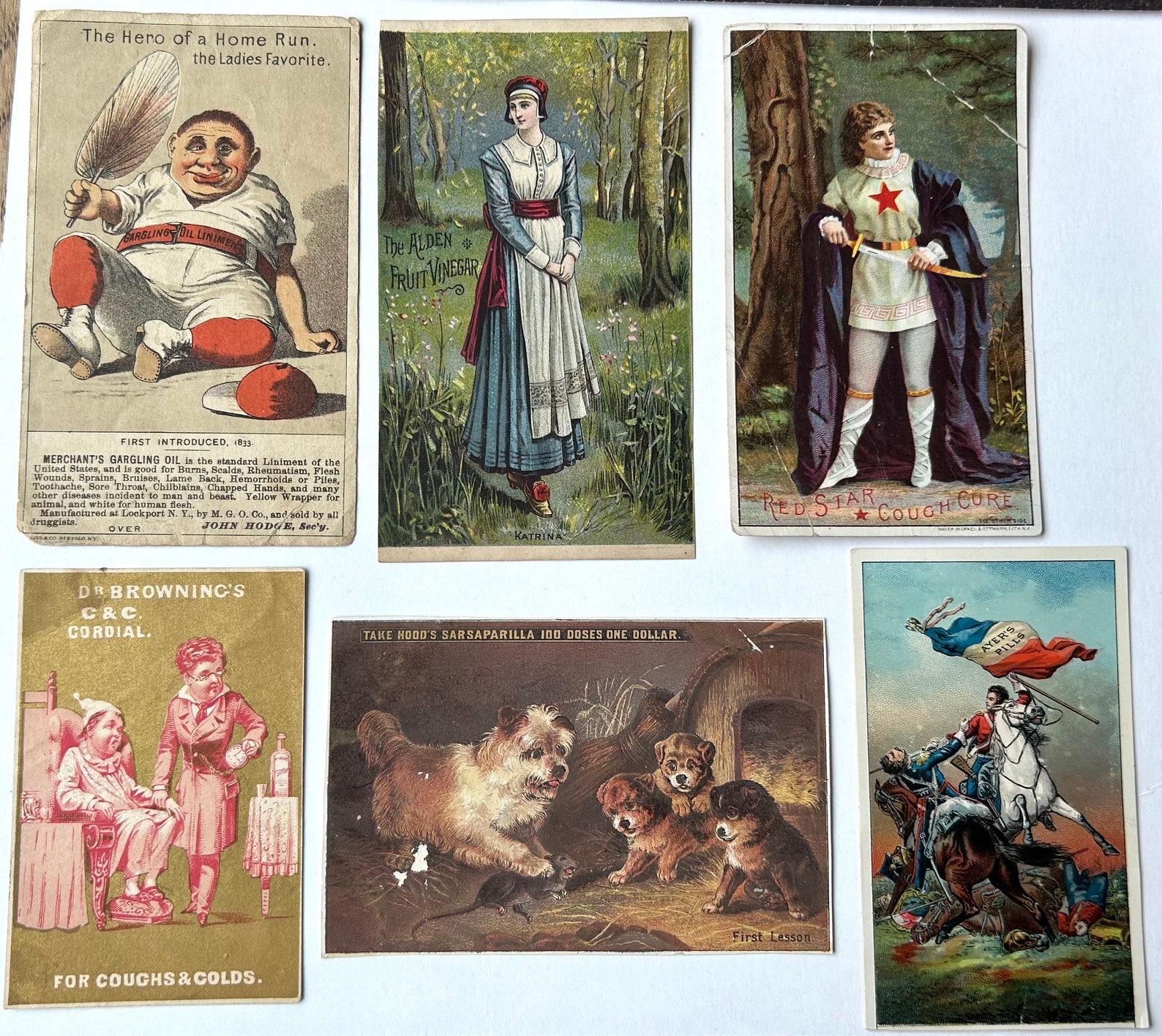 Original Victorian Trade Cards Quack Medicine Cure All Advertising ...