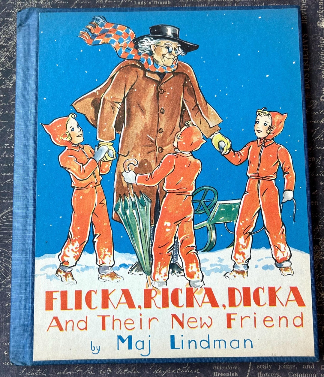 Vintage Swedish Children's Book Flicka Ricka Dicka and Their New Friend ...