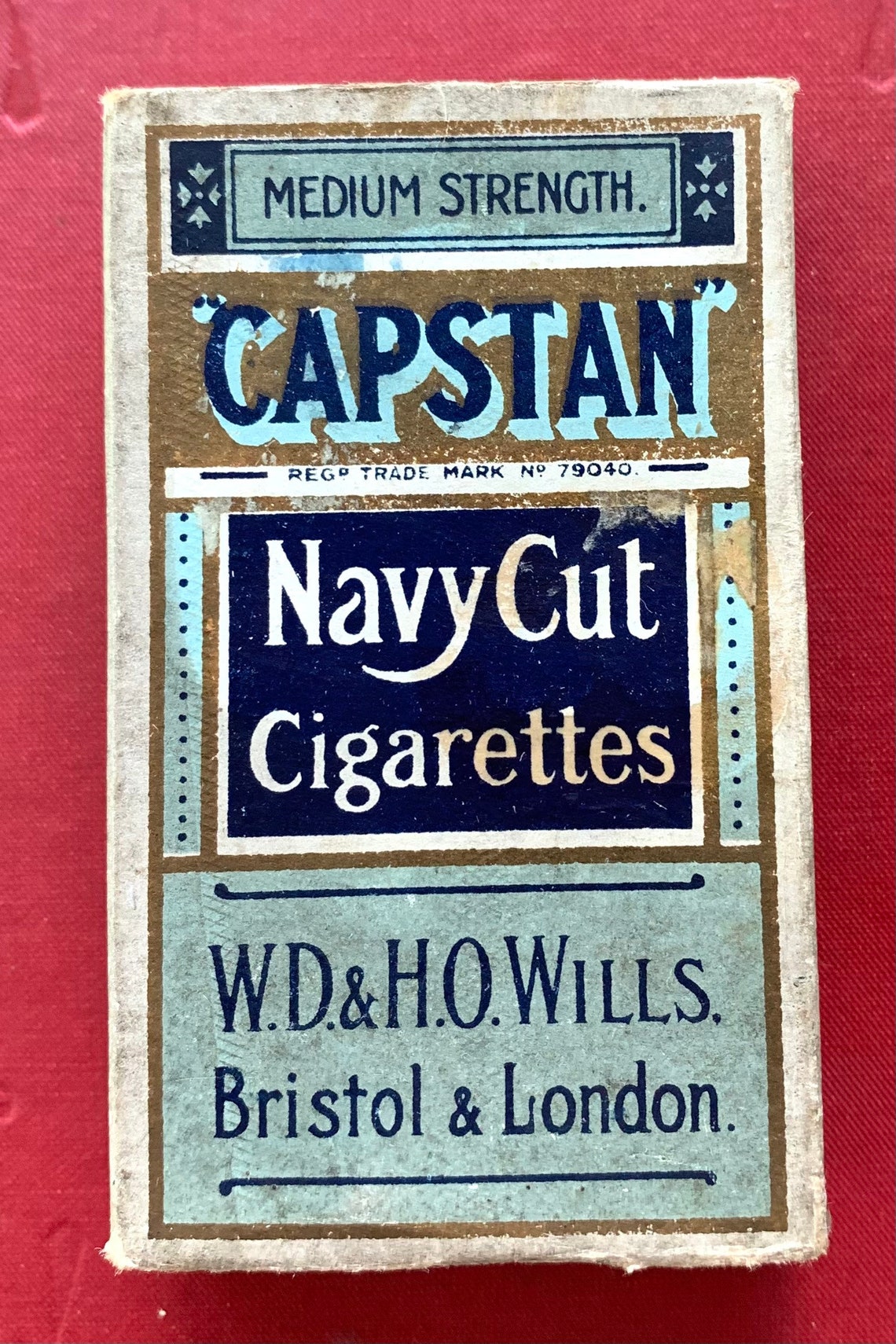 Wills Capstan Navy Cut Original Cigarette Box & Card Lot - Etsy