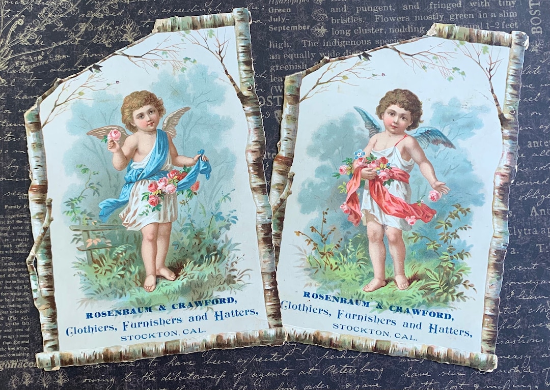 Victorian Trade Cards Christmas Advertising Rosenbaum & Crawford ...