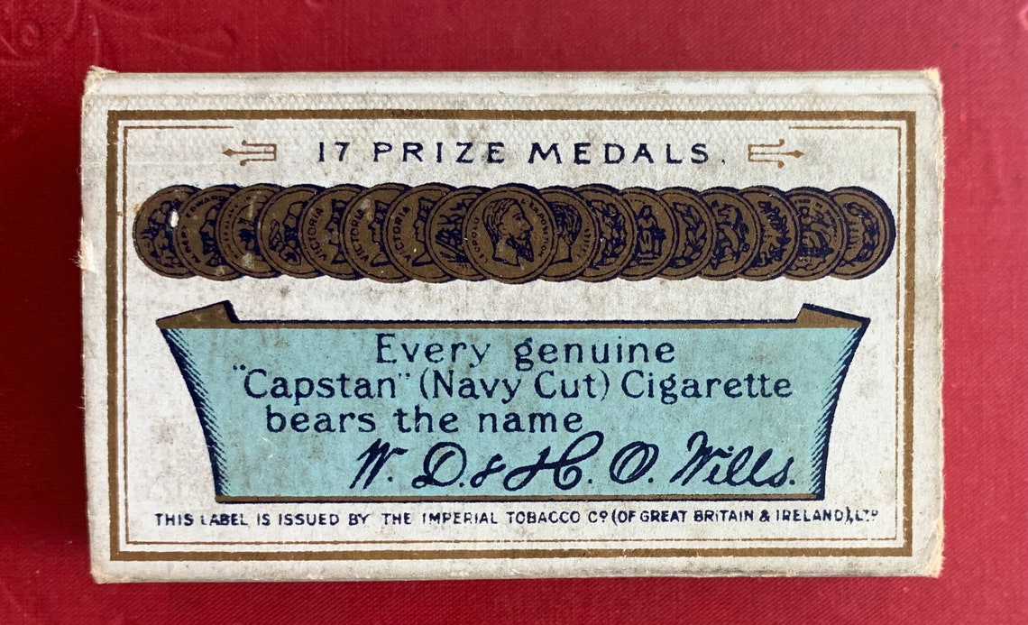 Wills Capstan Navy Cut Original Cigarette Box & Card Lot - Etsy
