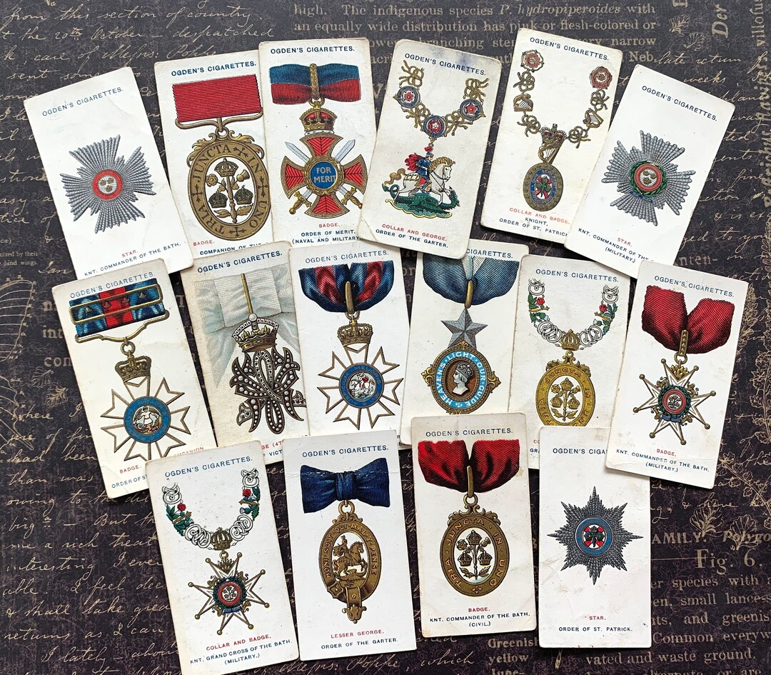 Ogdens Orders of Chivalry Knights Badges Medals Cigarette - Etsy