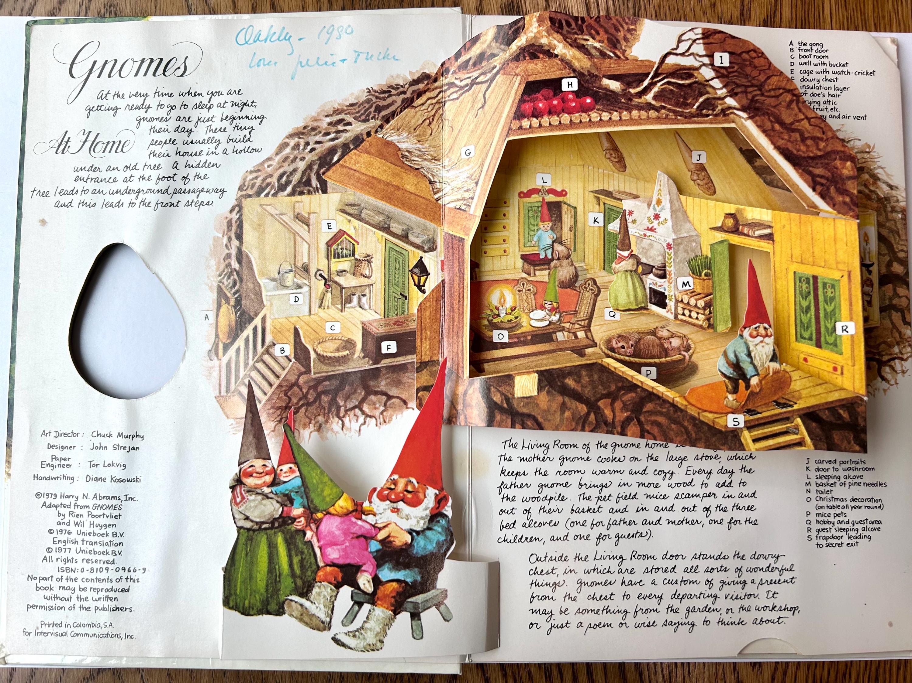 Pop up Book of Gnomes Tomte Trolls H. Abrams First Edition 1979 - Etsy