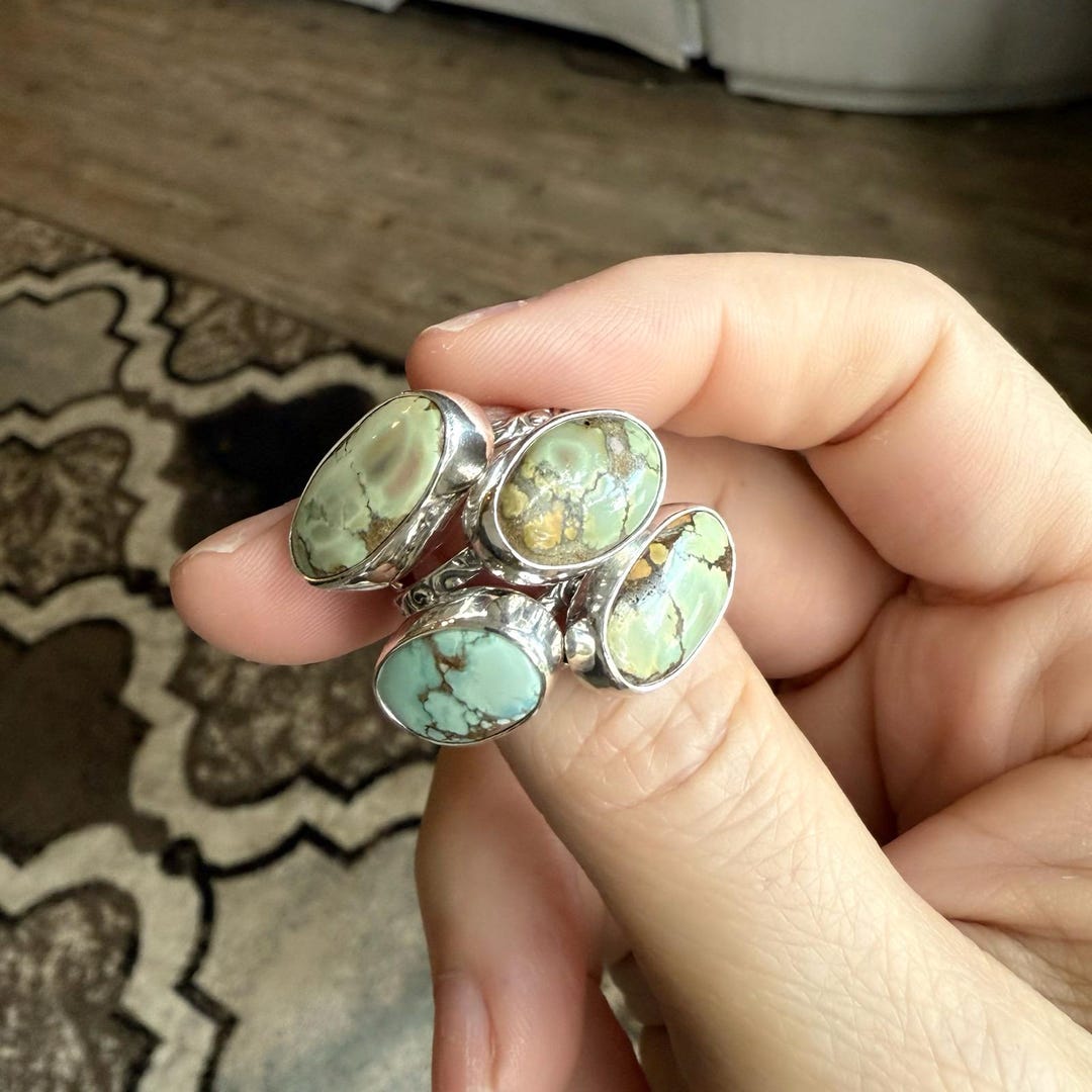 Red River Turquoise Stacking Rings - Turquoise Jewelry - Etsy