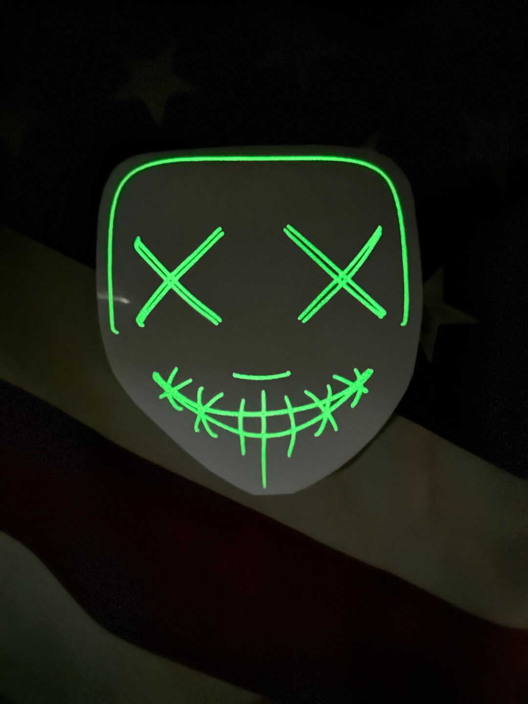 The Purge Mask Vinyl Sticker glow in the Dark LIMITED EDITION - Etsy