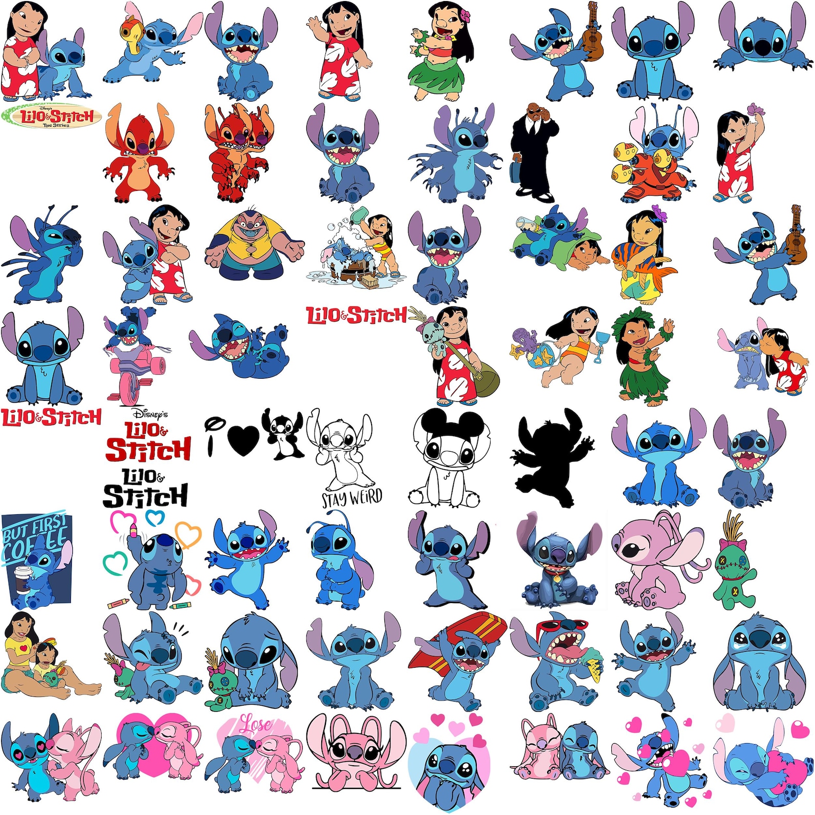 2875+ Lilo and Stitch Layered Bundle Files, Stitch Svg, Stitch Png ...