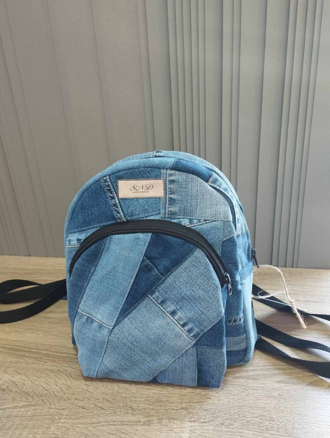 Recycled Denim Backpack, Elegant Backpack, Jeans Rucksack,denim ...