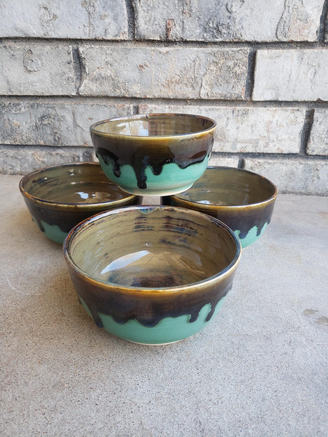 Chocolate Drip Bowls - Etsy