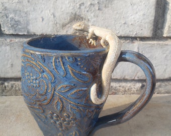Handmade Lizard Mug or Pencil Cup - Etsy