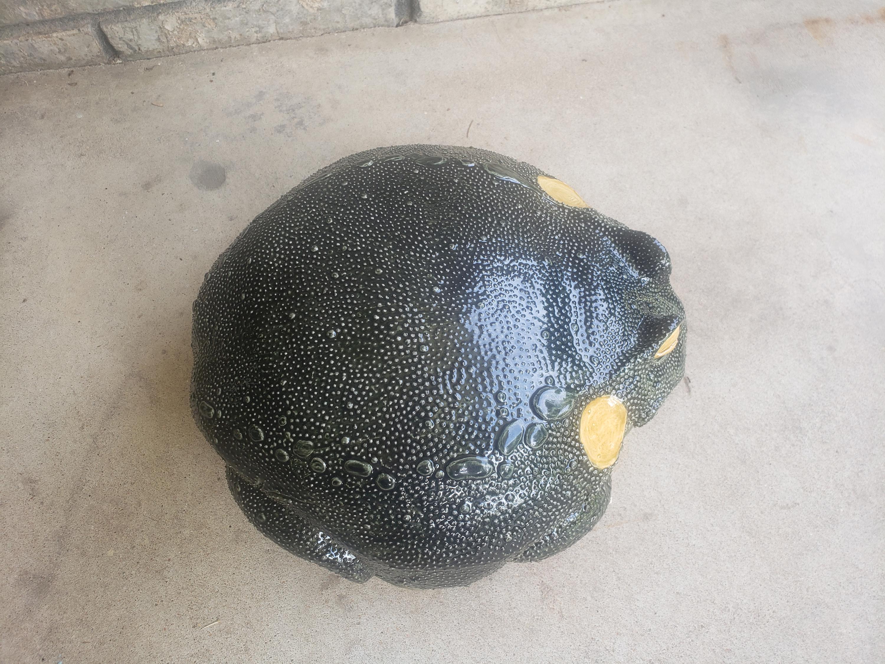 Hand Sculpted Stoneware Toad: Large Pottery Frog - Etsy
