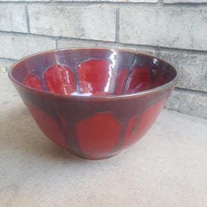 Red Drip Mixing Bowl - Etsy