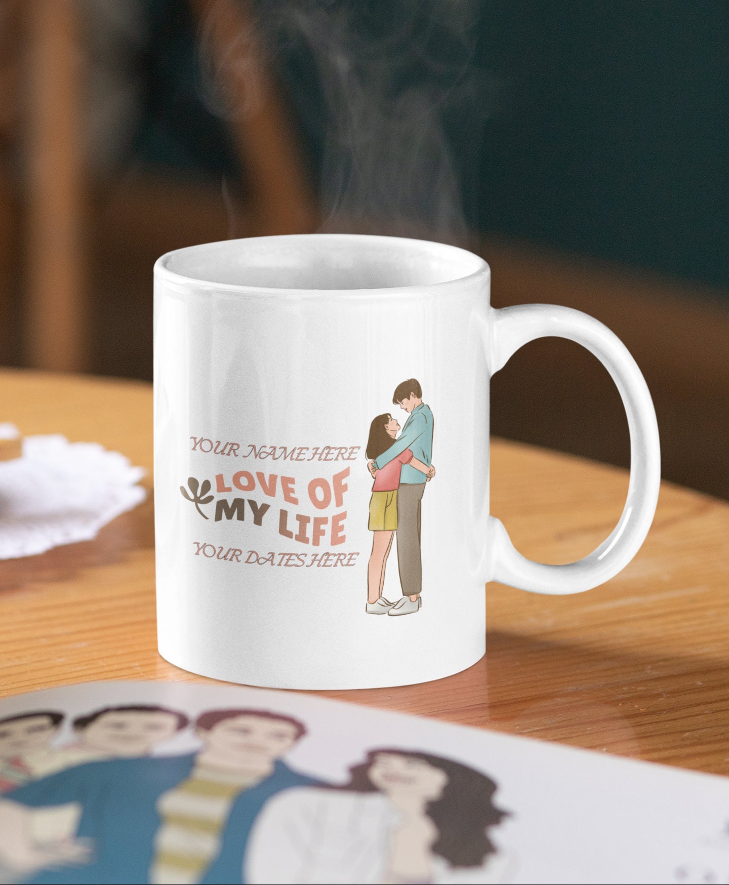 Custom Love of My Life Mug Personalized Couple's Gift Romantic Coffee ...