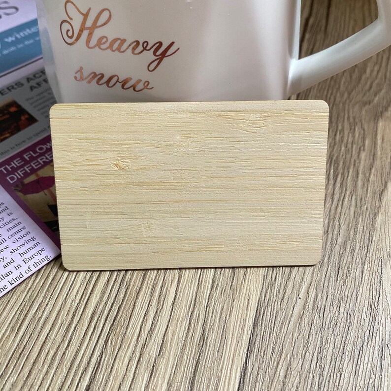 5 Pack NFC Bamboo Tap Card Digital Business Wood Cards DIY Materials - Etsy