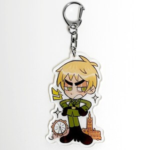 Hetalia 3" Keychains, America, England, France - Acrylic Charm - Etsy