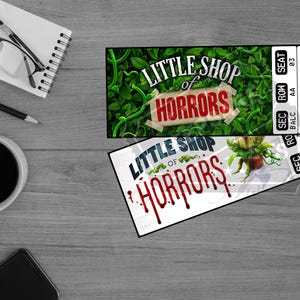 Printable Little Shop of Horrors Musical Theatre Ticket | Personalized ...