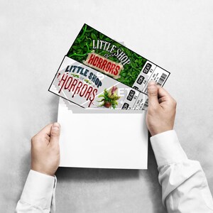 Printable Little Shop of Horrors Musical Theatre Ticket | Personalized ...