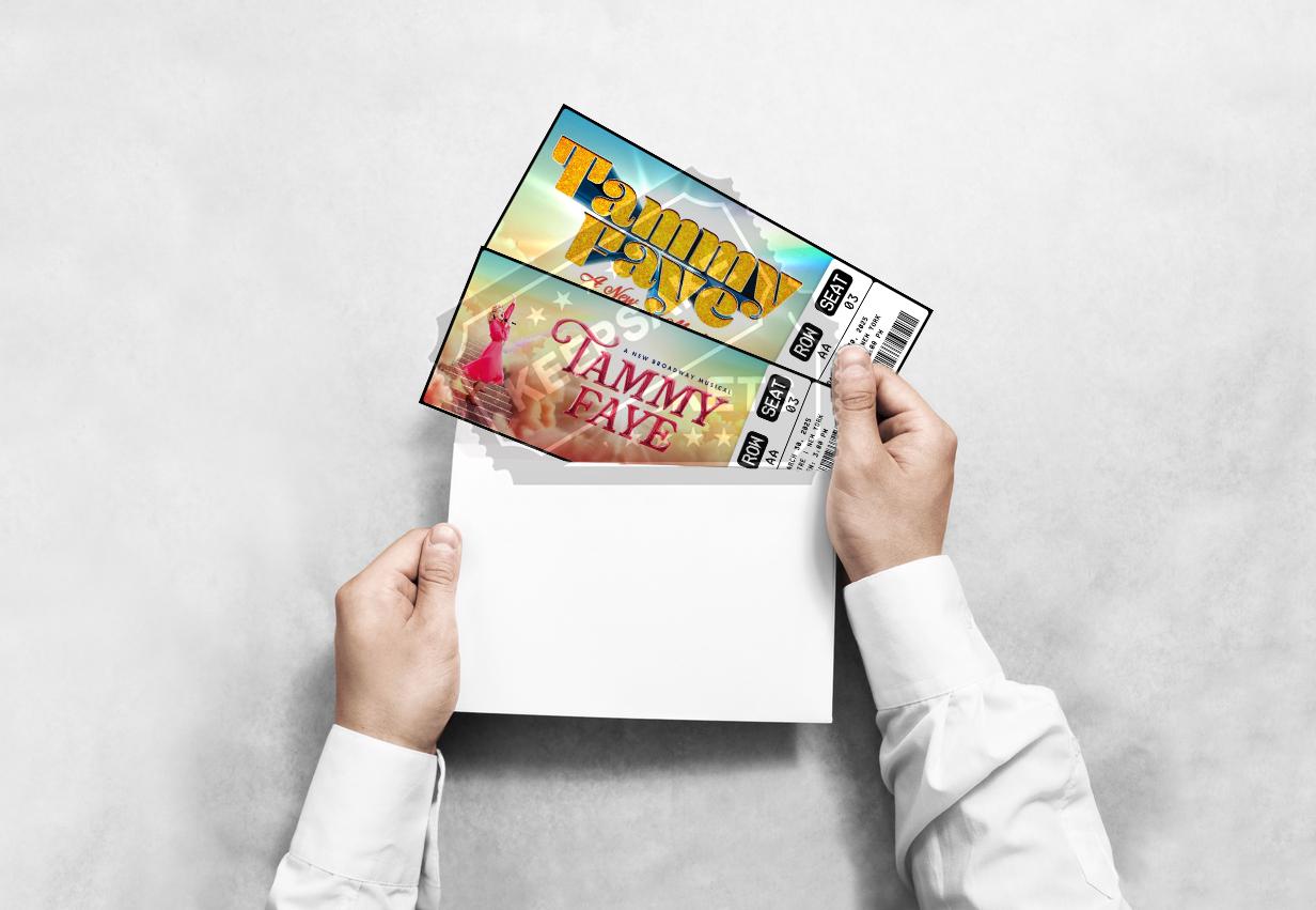 Printable Tammy Faye Musical Theatre Ticket | Personalized Gift Reveal ...