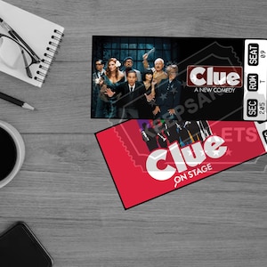 Printable Clue Musical Theatre Ticket | Personalized Gift Reveal ...