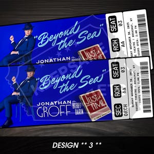 Printable Just in Time Musical Theatre Ticket | Personalized Gift ...