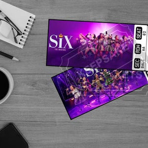 Printable Six the Musical Theatre Ticket | Personalized Gift Reveal ...