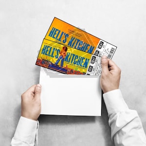 Printable Hell's Kitchen Musical Theatre Ticket | Personalized Gift ...
