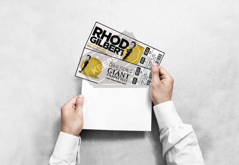 Printable Rhod Gilbert and the Giant Grapefruit Ticket Live Tour ...