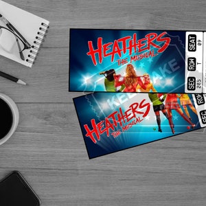 Printable Heathers the Musical Theatre Ticket | Personalized Gift ...