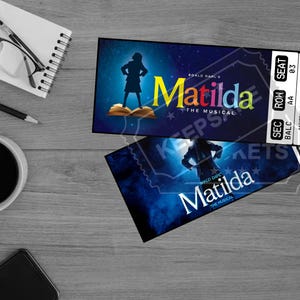 Custom Matilda the Musical Theatre Ticket | Personalized Gift Reveal ...